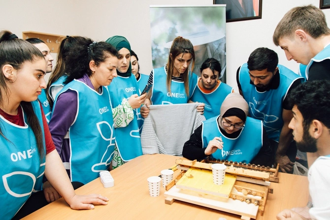 The educational stage of the "Young Beekeeper" project, implemented on ...