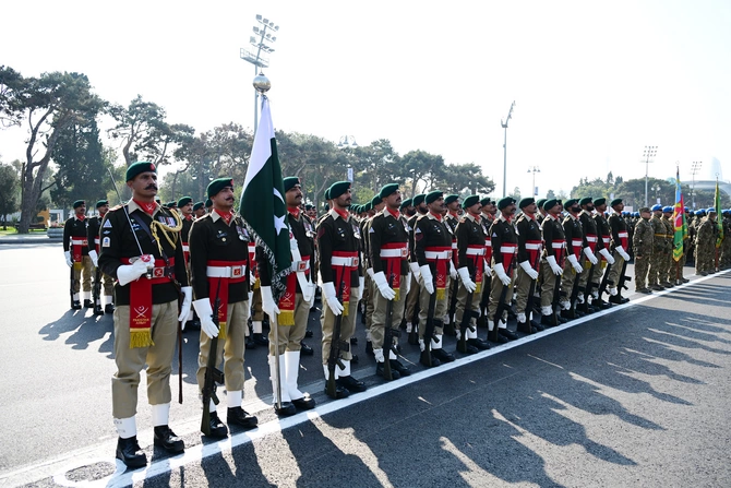 Pakistani military participated in the parade in Baku | Baku.ws News ...