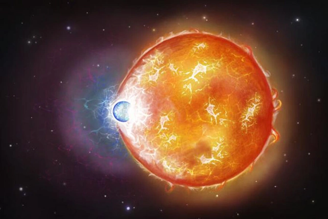 A mysterious object devouring a star has been discovered in space ...