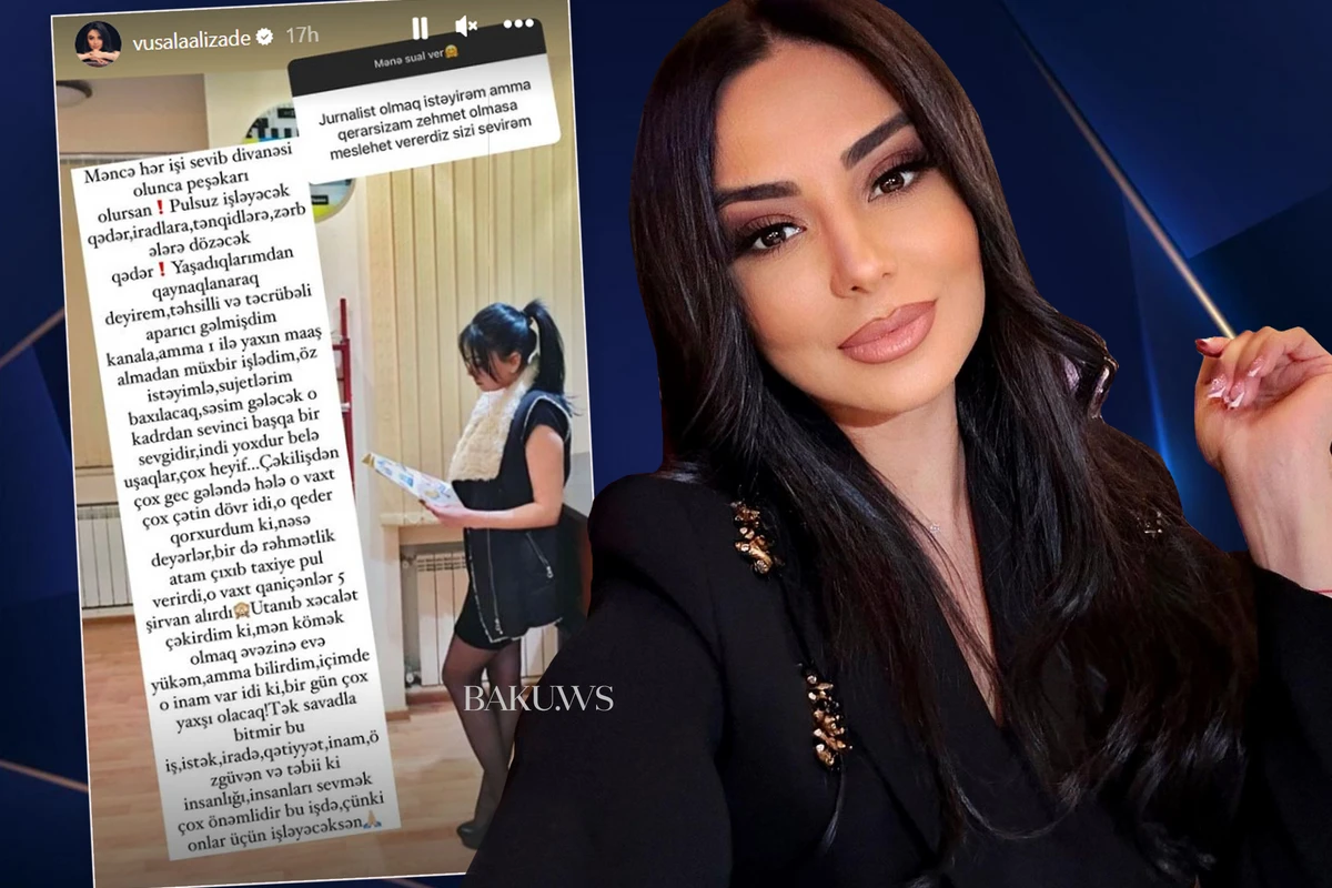 Vüsalə Əlizadə: "Bir ilə yaxın maaş almadan müxbir işlədim" - FOTO ...